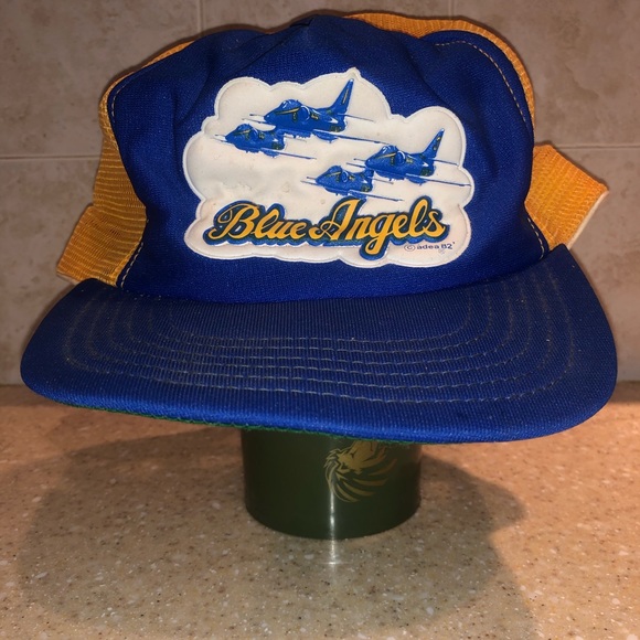 NO TAG | Accessories | Authentic Vintage Blue Angles Trucker Hat 82 ...